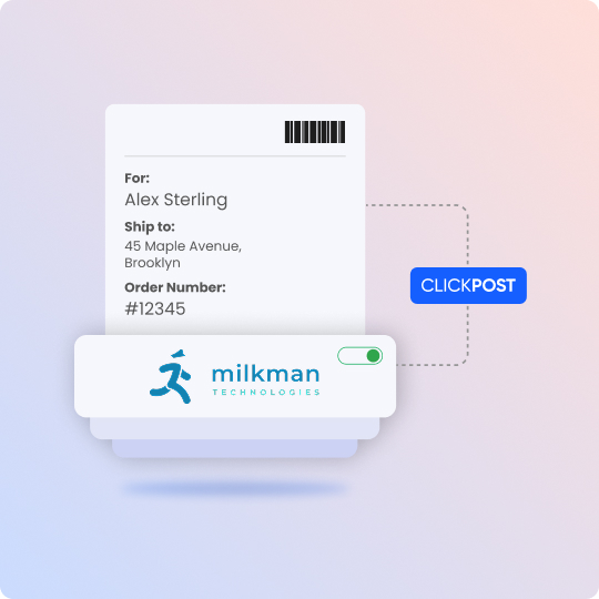 Milkman API Integration and Tracking with ClickPost